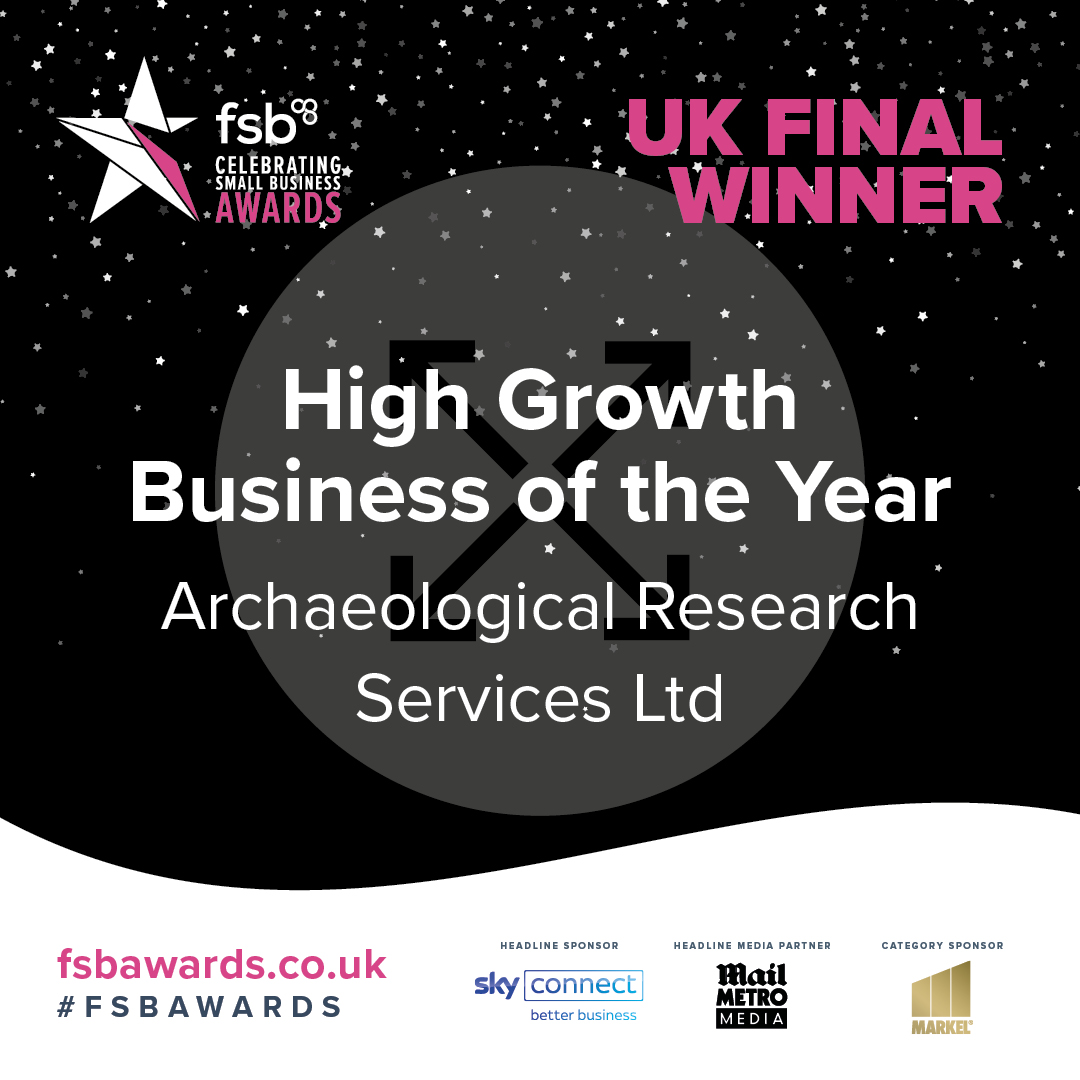 Archaeological Research Services Ltd wins national award at the ...